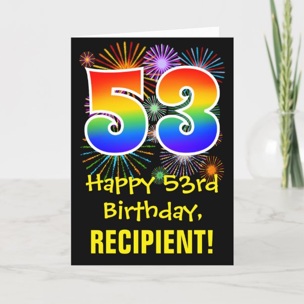 53rd Birthday Cards | Zazzle UK