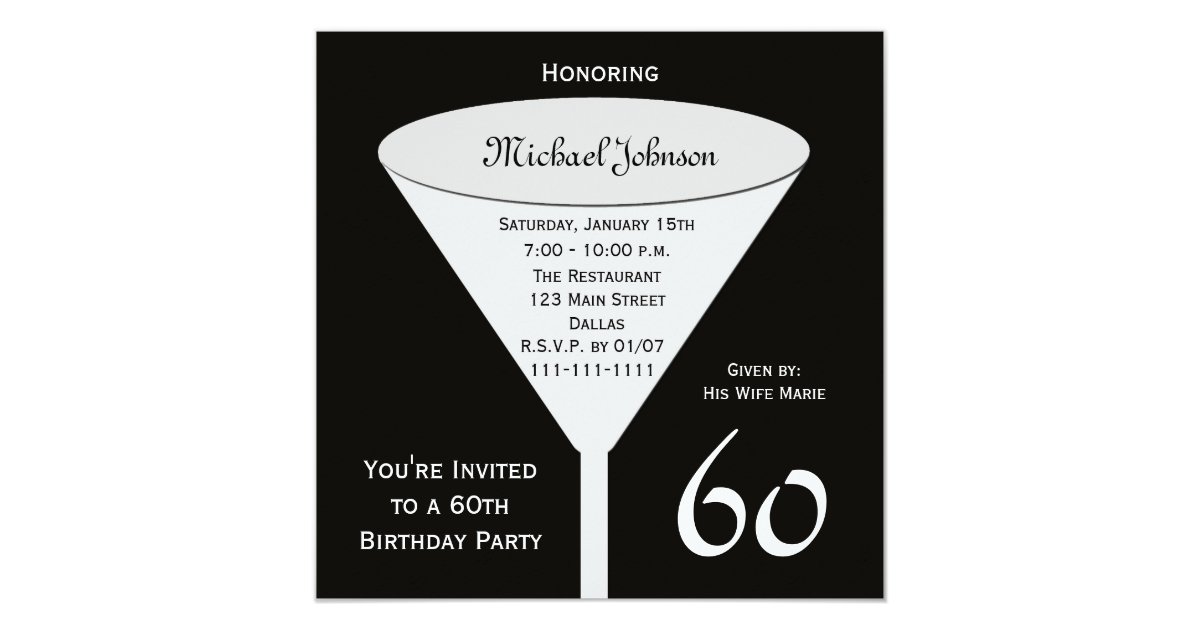 60th Birthday Party Invitation A Toast For 60 Zazzle co uk 60th Birthday Party Invitation A Toast For 60 Zazzle co uk