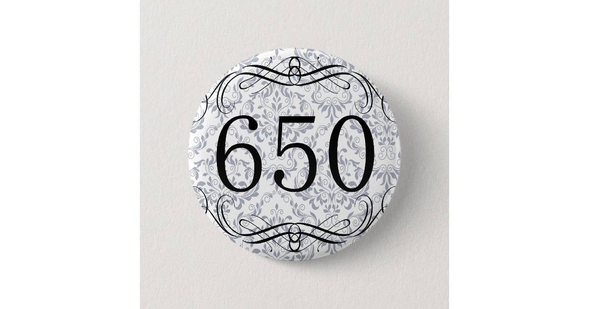 650 Area Code 6 Cm Round Badge | Zazzle