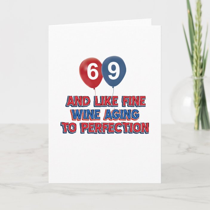69 year old birthday gifts card | Zazzle.co.uk
