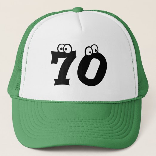 70th Birthday Hats & Caps | Zazzle UK