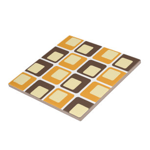 70s Retro Decorative Ceramic Tiles | Zazzle.co.uk