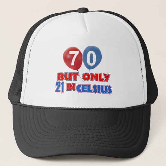 70th Birthday Hats & Caps | Zazzle UK