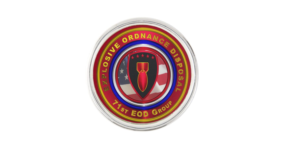 71st Explosive Ordnance Disposal Group Lapel Pin | Zazzle