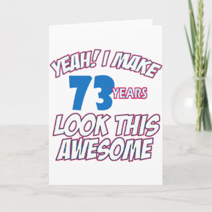 73 Years Old Cards | Zazzle UK