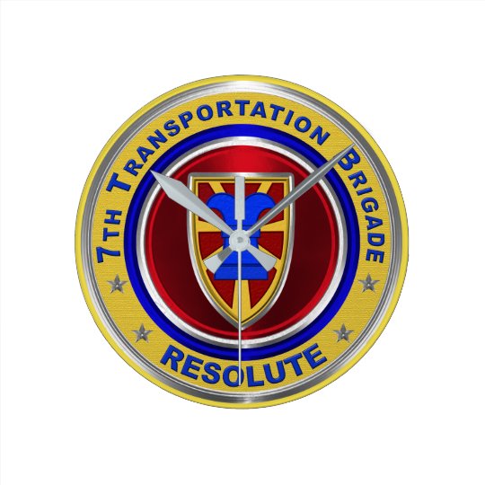 7th Transportation Brigade Expeditionary Round Clock | Zazzle.co.uk