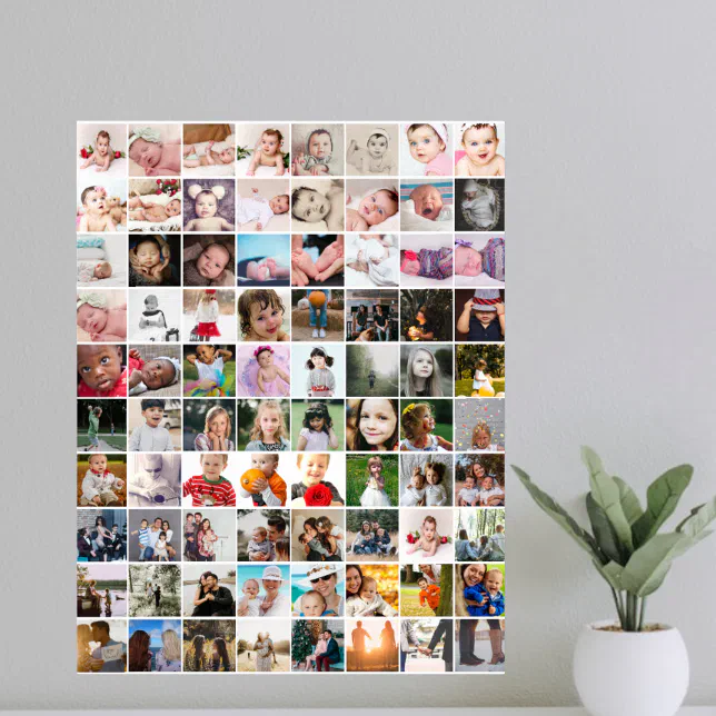 80 Photo Collage Personalized Poster | Zazzle