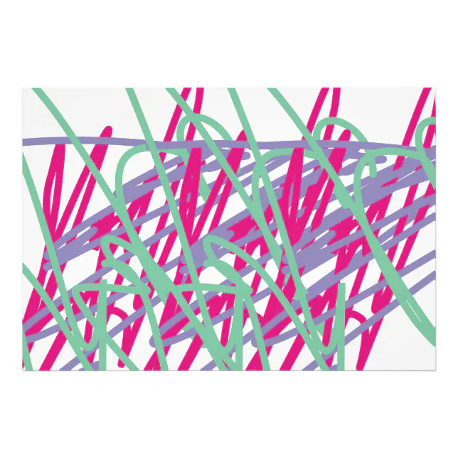 80s eighties vintage colours splash medley art gir photo print | Zazzle