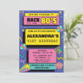 80s party Retro Budget 91st birthday invitations | Zazzle