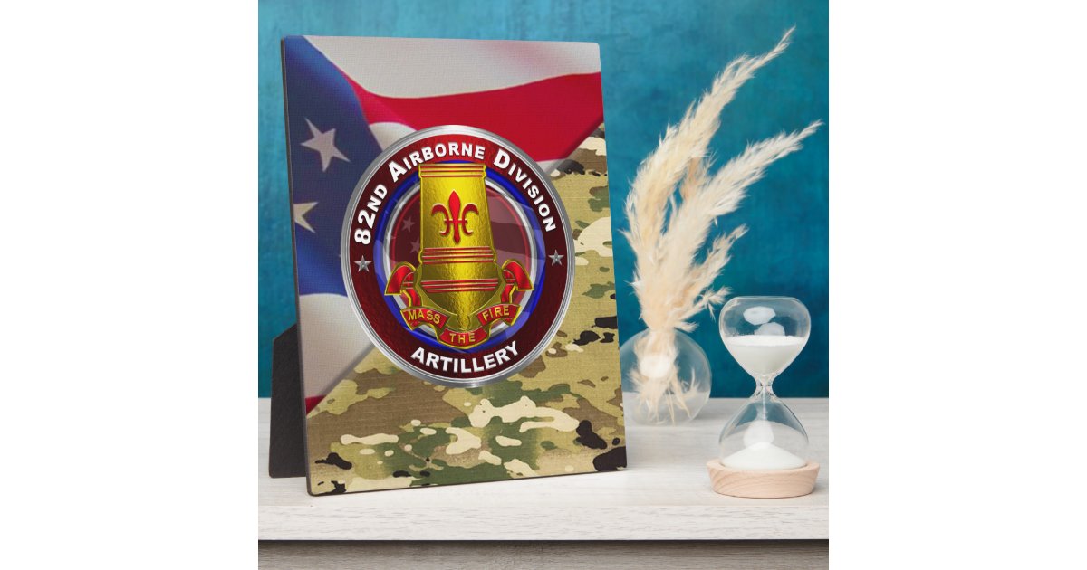 82nd Airborne Division Artillery Brigade Plaque | Zazzle