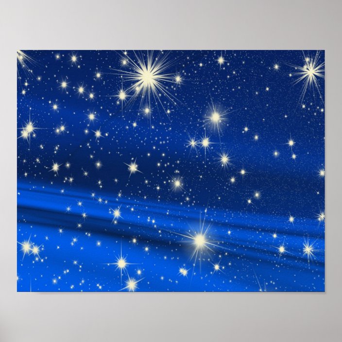 880294 ROYAL BLUE STARS SPACE UNIVERSE BACKGROUNDS POSTER | Zazzle.co.uk