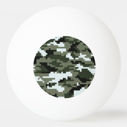 8 Bit Pixel Digital Urban Camouflage / Camo Ping Pong Ball | Zazzle.co.uk