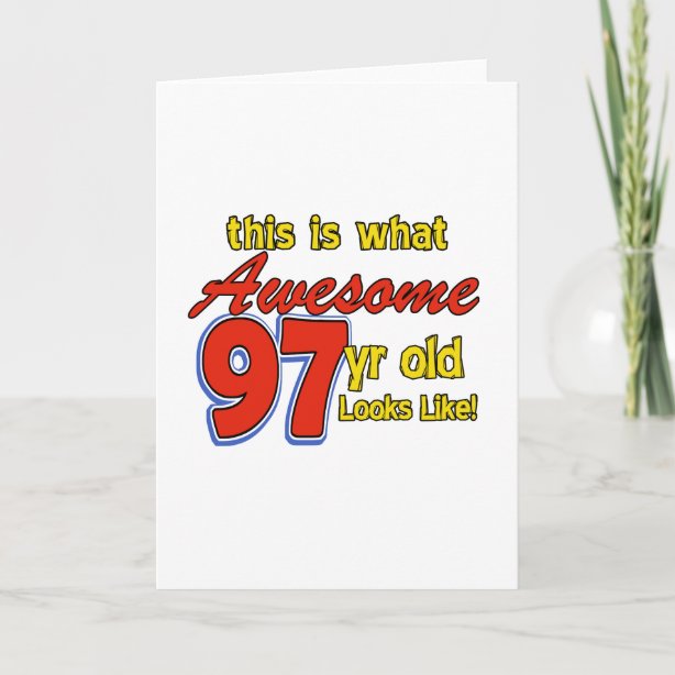 97th Birthday Cards | Zazzle UK