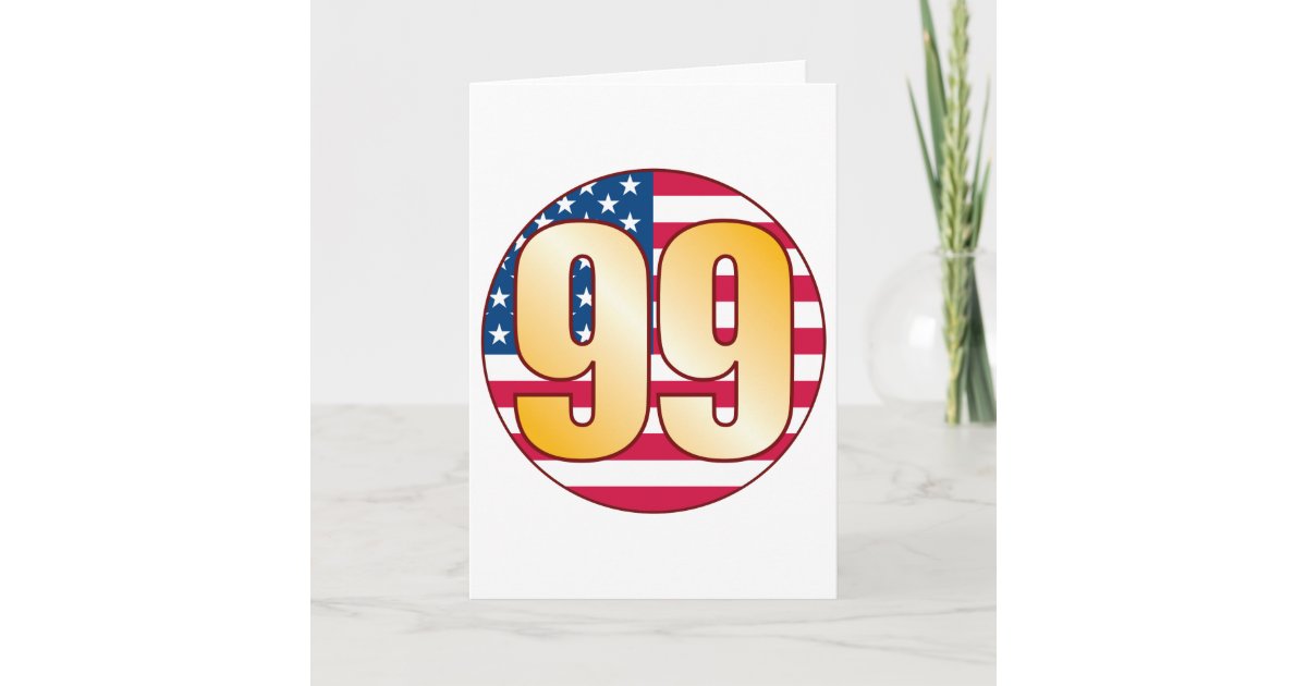 99 USA Gold Card | Zazzle