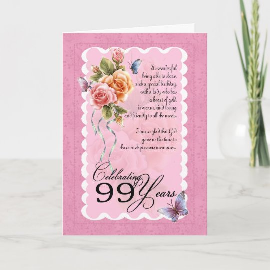 99 years old birthday designs card | Zazzle.co.uk