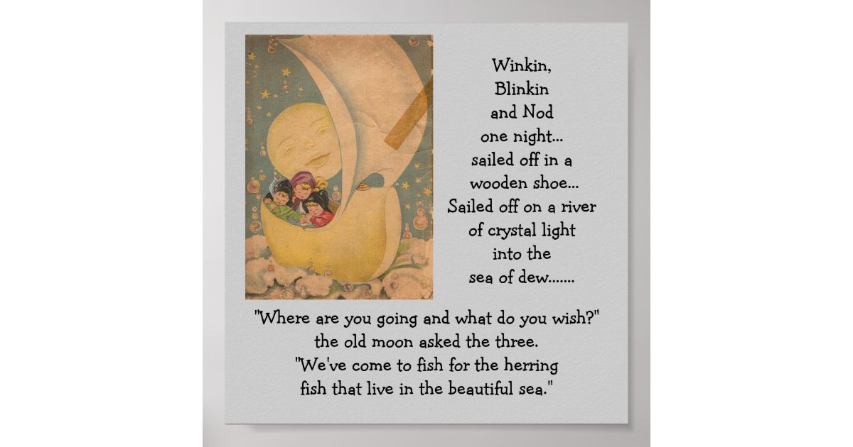 a-5 winkin, blinkin and nod poster | Zazzle