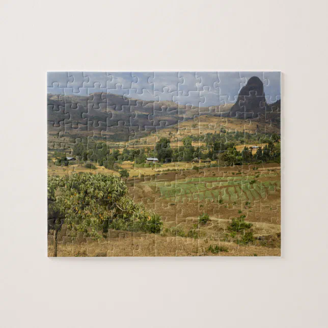 A big scenic view of a big rock mountain jigsaw puzzle | Zazzle