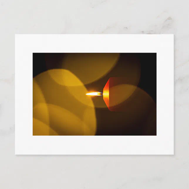 A burning candle postcard | Zazzle