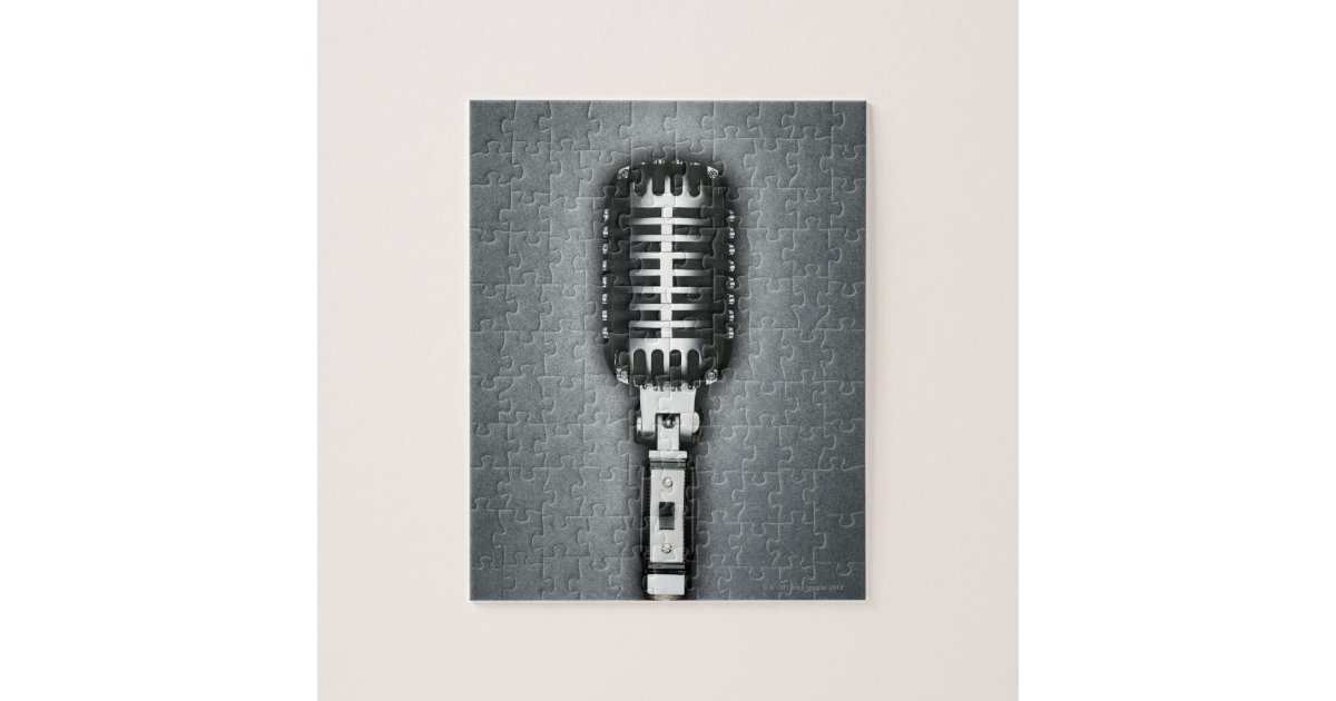 A Classic microphone Jigsaw Puzzle | Zazzle