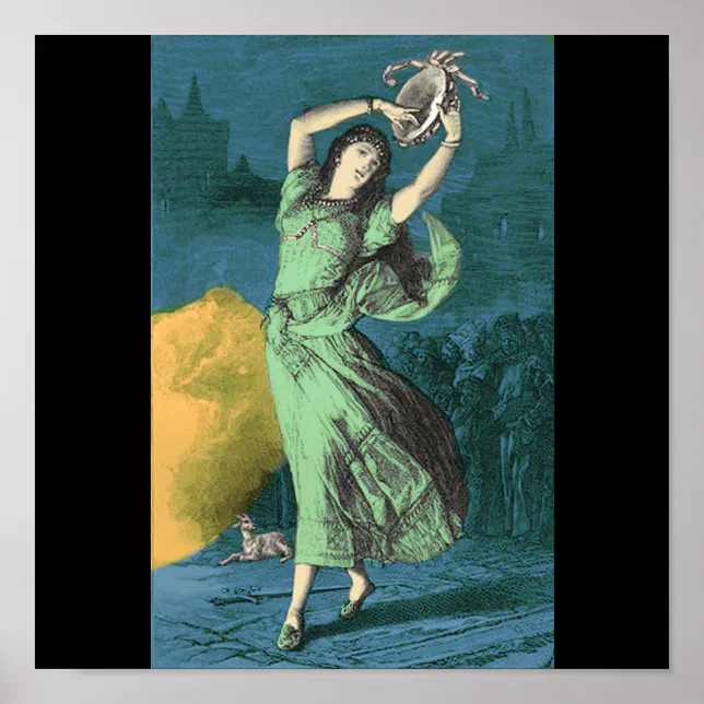 A Color Illustration of Esmeralda Poster | Zazzle