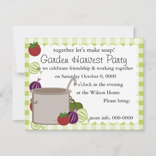 A Pot Of Soup Invitation | Zazzle.co.uk
