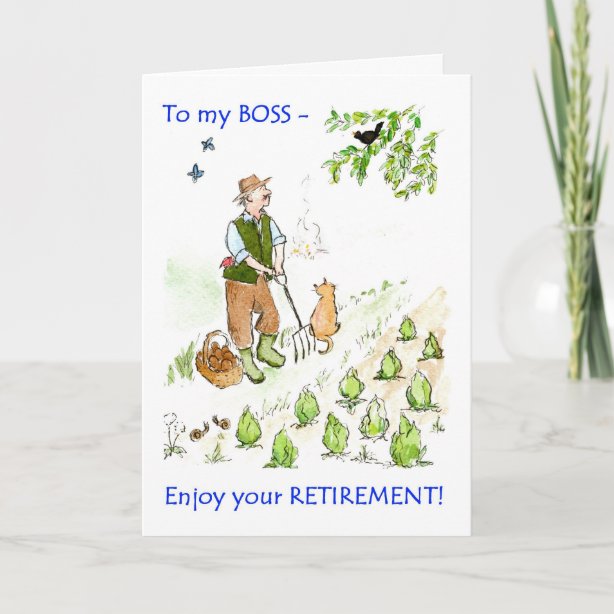 Retirement For Boss Cards | Zazzle UK