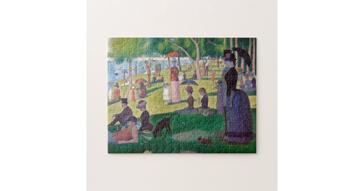 A Sunday Afternoon at La Grande Jatte, Seurat Jigsaw Puzzle | Zazzle