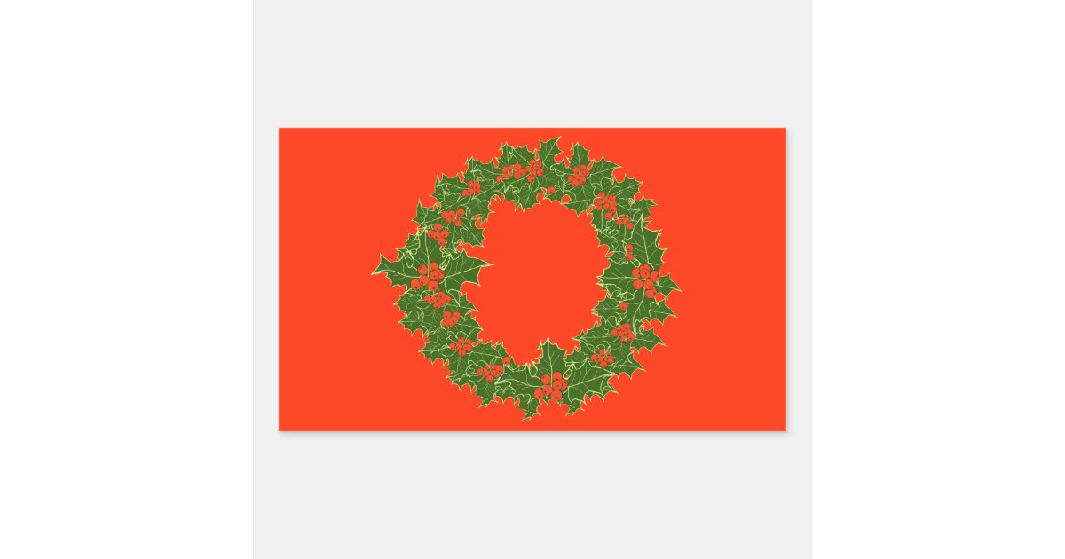 A Very Merry Christmas Rectangular Sticker | Zazzle