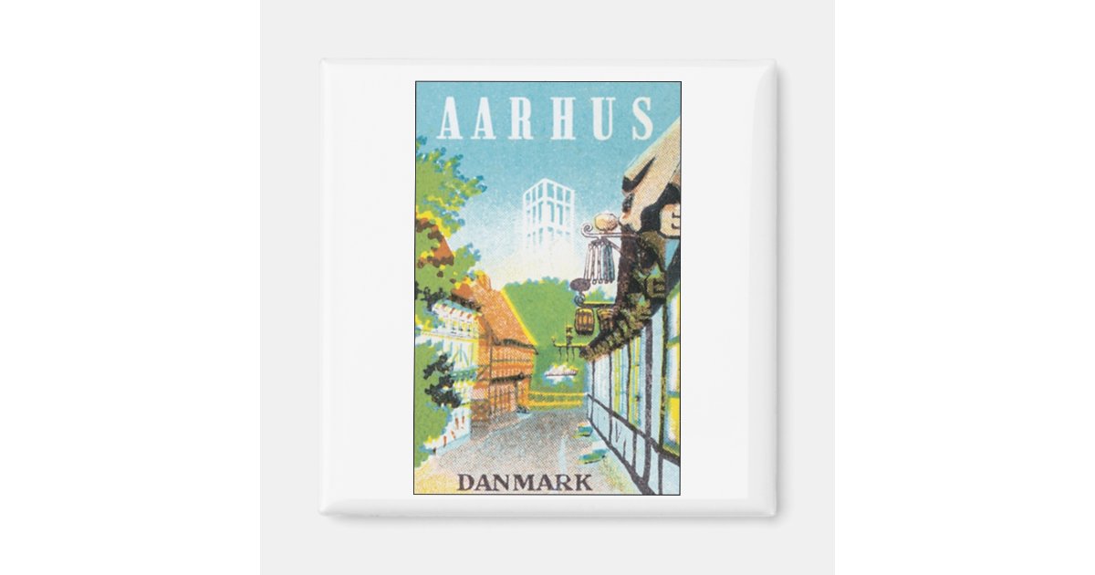 AARHUS, Danmark Magnet | Zazzle