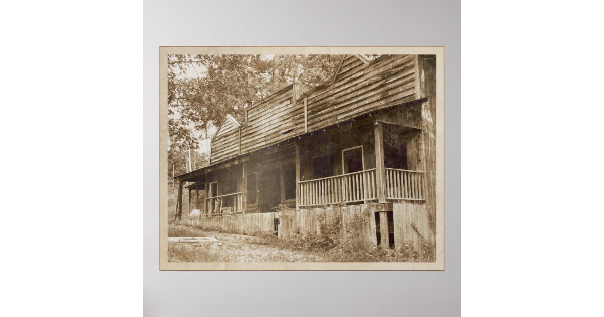 Abandoned Building In Ghost Town Poster | Zazzle