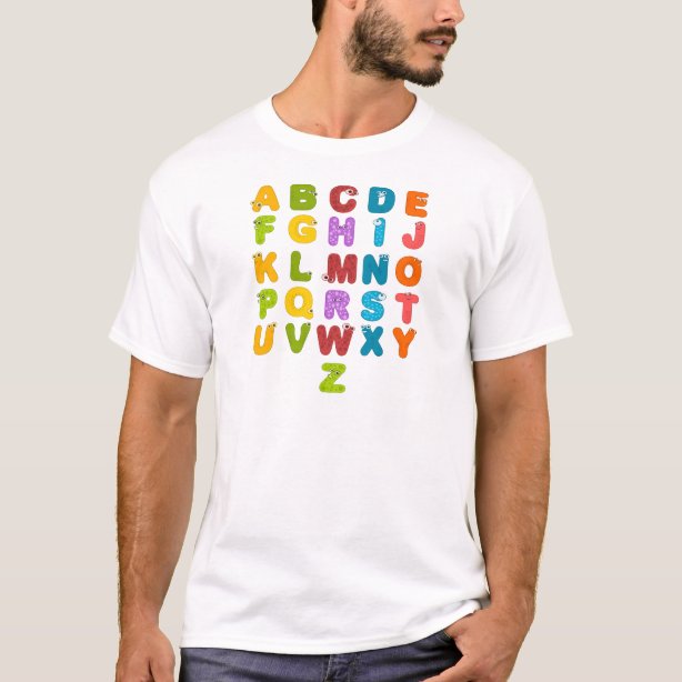 Alphabet T-Shirts & Shirt Designs | Zazzle UK