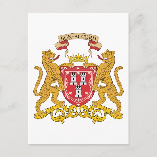 Aberdeen Coat Of Arms Postcard | Zazzle.co.uk