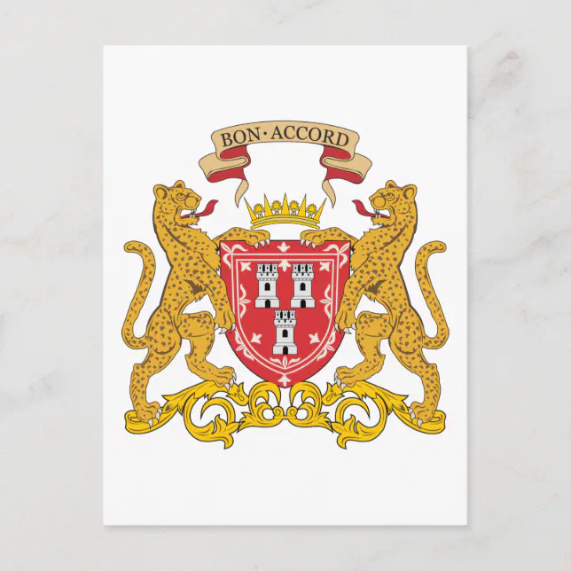 Aberdeen Coat Of Arms Postcard | Zazzle