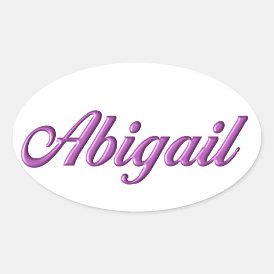 Abigail sticker name | Zazzle.co.uk