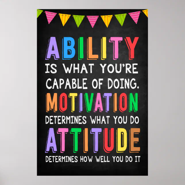Abilities Vertical Poster For Classroom | Zazzle
