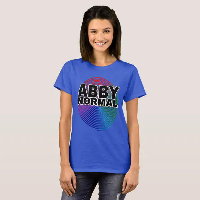 Abnormal Abby Normal Coloured Warped Spiral Women' T-Shirt | Zazzle