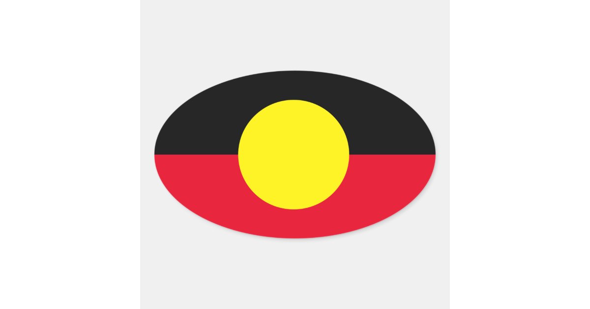 Aboriginal flag sticker | Zazzle