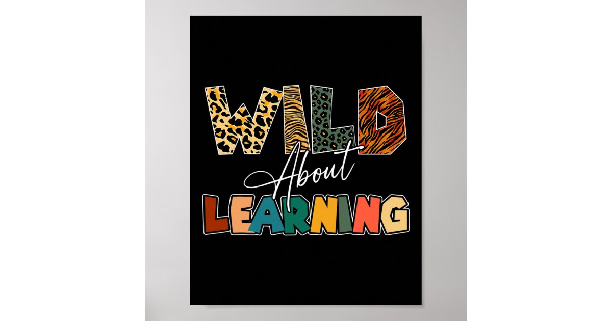 About Learning Leopard Teacher Back To School Teac Poster | Zazzle