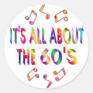60s Music Stickers & Labels | Zazzle UK
