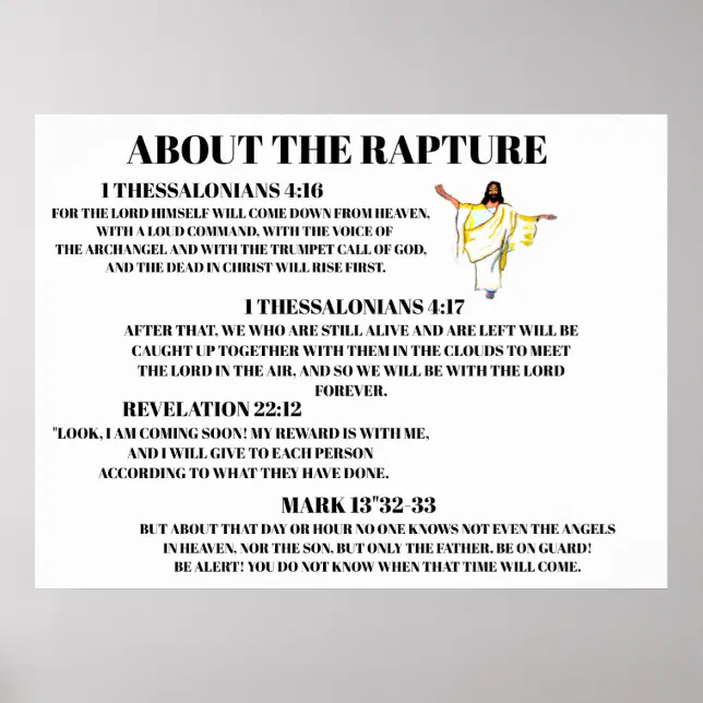ABOUT THE RAPTURE poster | Zazzle