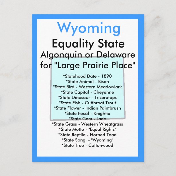 Wyoming State Motto Invitations & Stationery | Zazzle UK