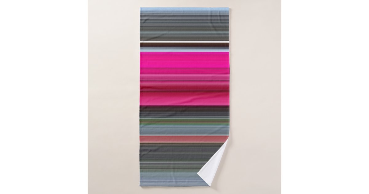 Abstract #1: Cerise and grey Bath Towel | Zazzle