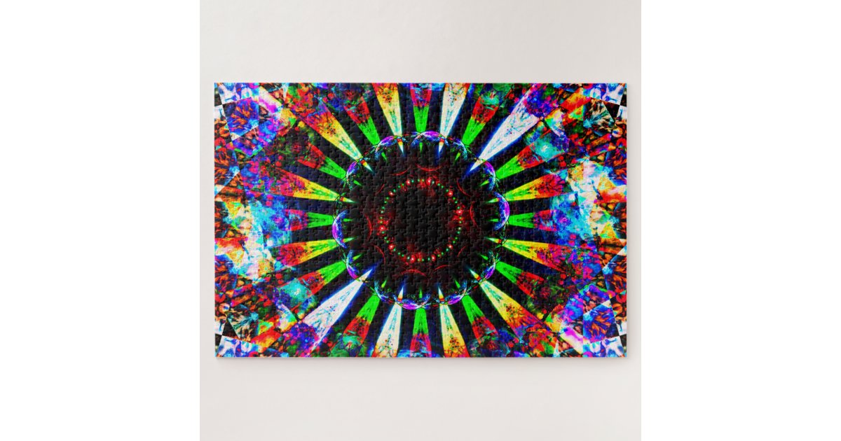 Abstract Explosion Jigsaw Puzzle | Zazzle