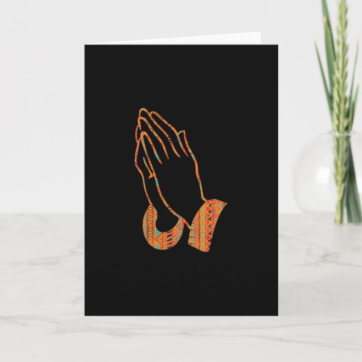 Abstract Praying Hands Illustration Card | Zazzle.co.uk