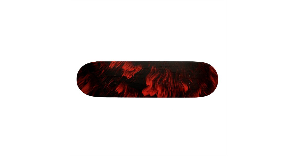 Abstract Red and Black Skateboard Deck | Zazzle.co.uk