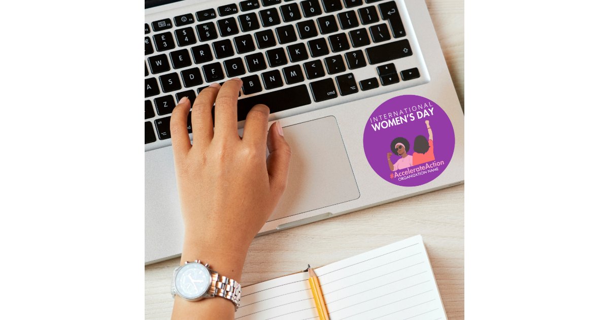 Accelerate Action International Women's Day 2025 Classic Round Sticker ...