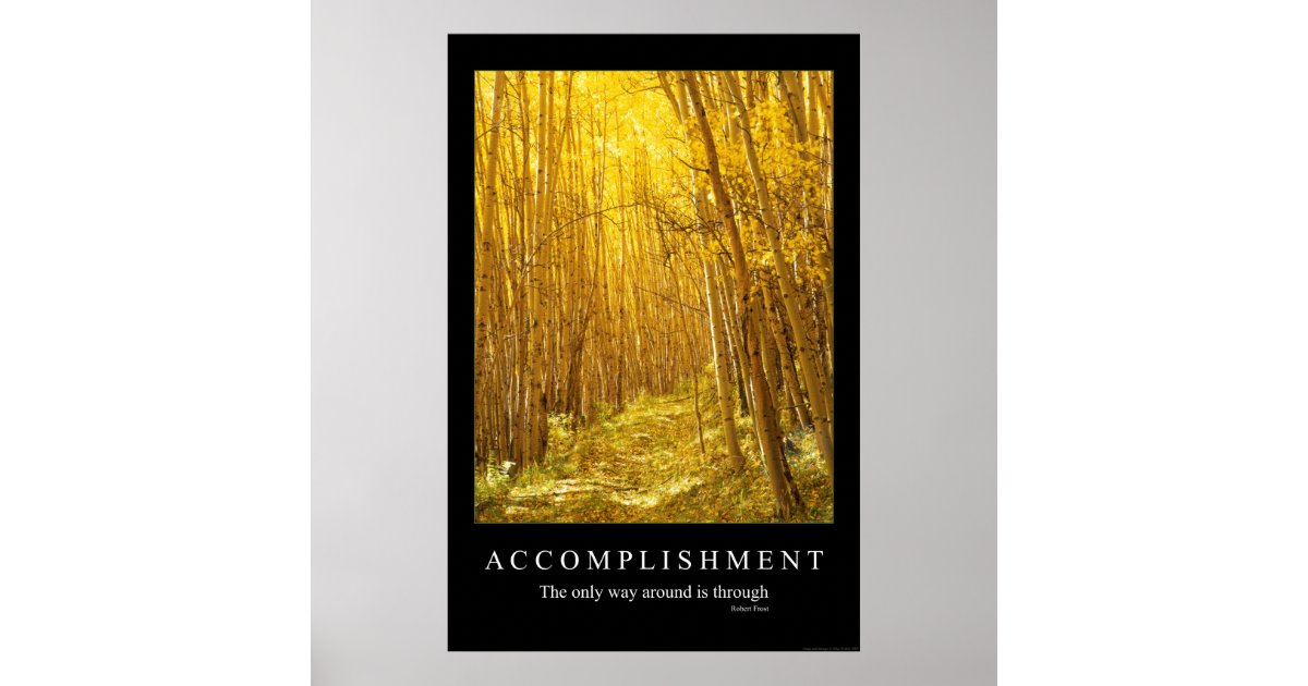 Accomplishment Poster | Zazzle