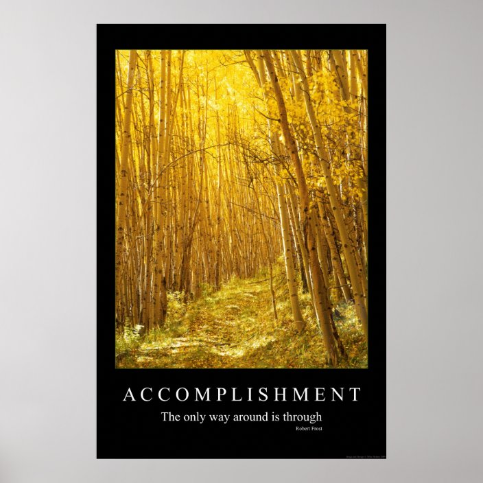 Accomplishment Poster | Zazzle.co.uk