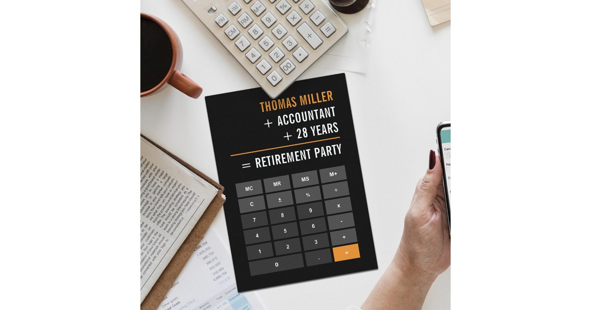 Accountant Retirement Party Invitation | Zazzle