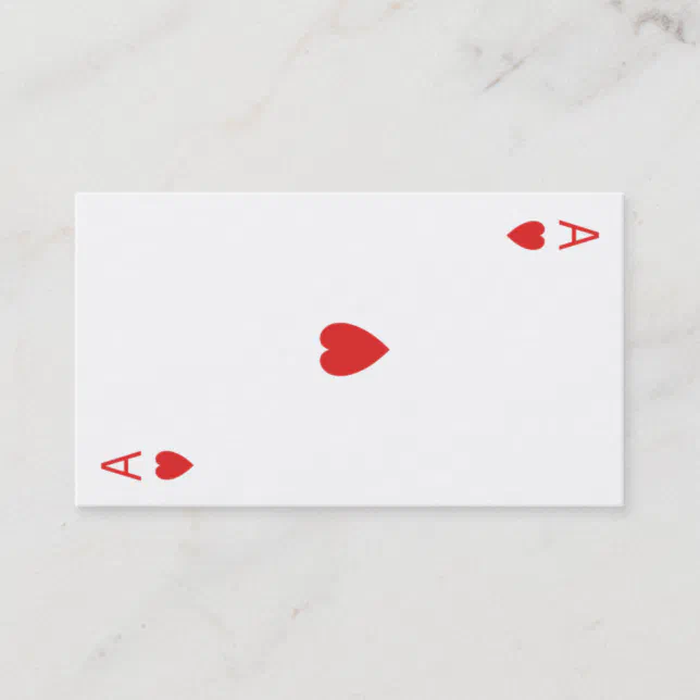 Ace of Hearts Business Card | Zazzle